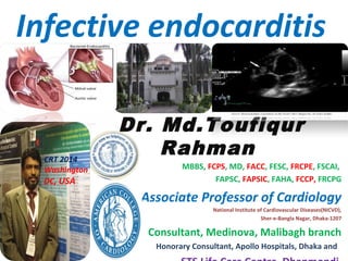 Infective endocarditis dr md toufiqur rahman nicvd cardiologist FAHA FACC | PPT