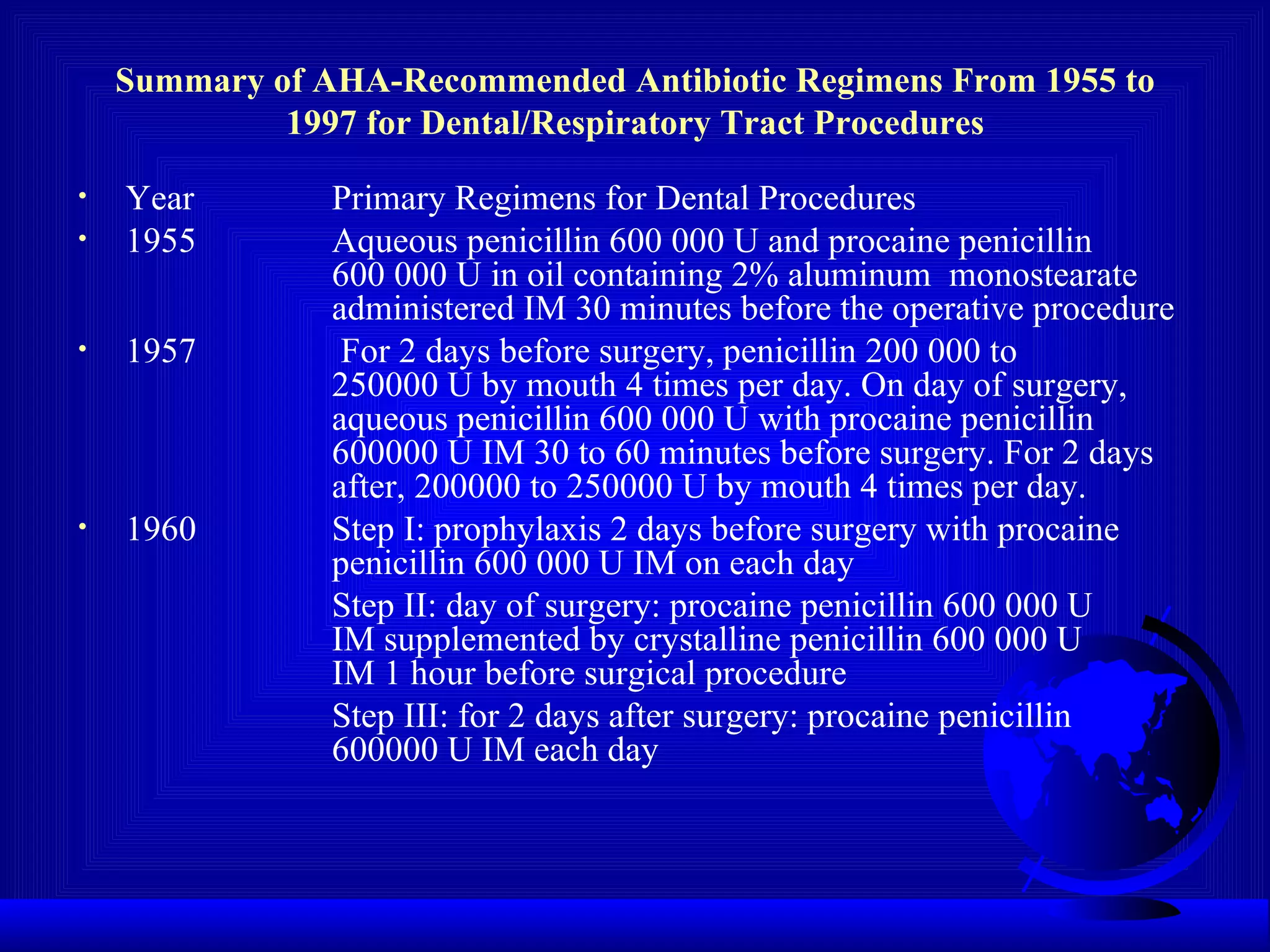 Infective endocarditis prophylaxis | PPT