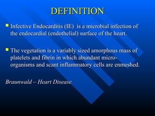 infectiveendocardits PATHOPHYSILOGY AND TREATMENT.ppt