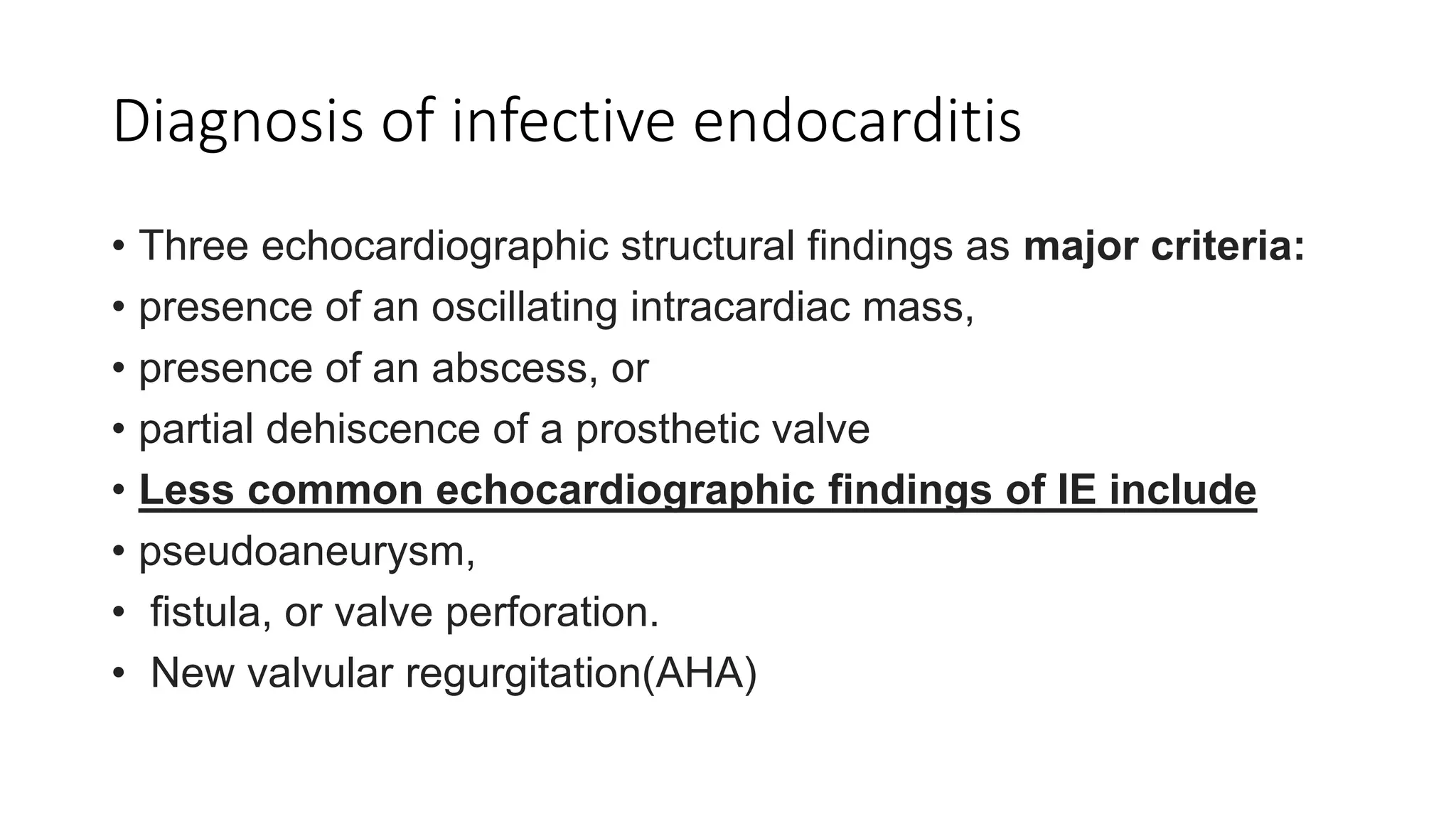 Infective endocarditis Echocardiography | PPTX