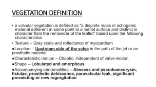 Infective endocarditis Echocardiography | PPTX