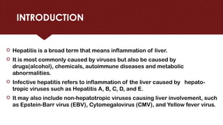 INFECTIVE HEPATITIS- GENERAL MEDICINE PHYSIOTHERAPY | PPTX