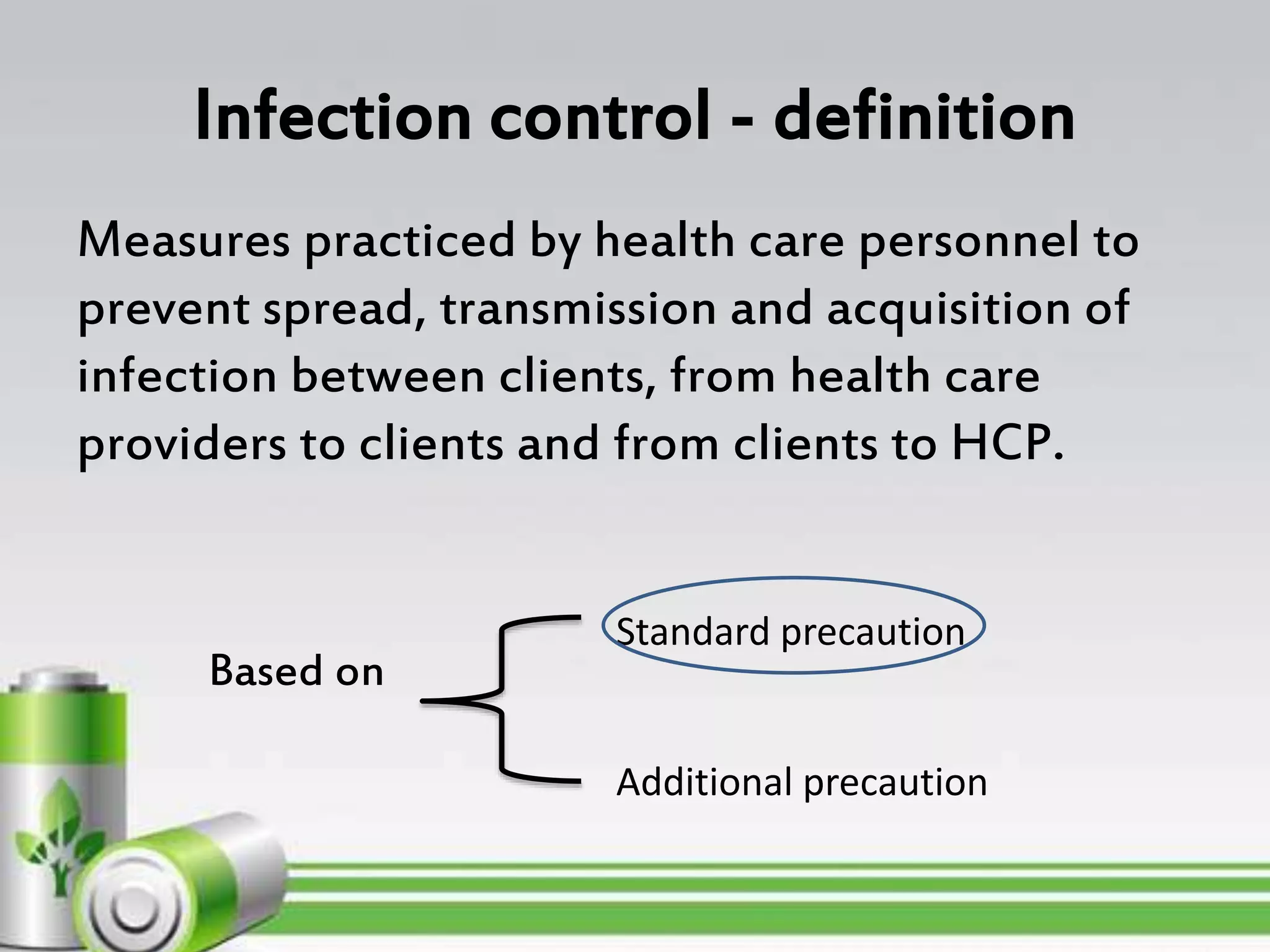 Infection control,BMW management,standard precaution | PPTX