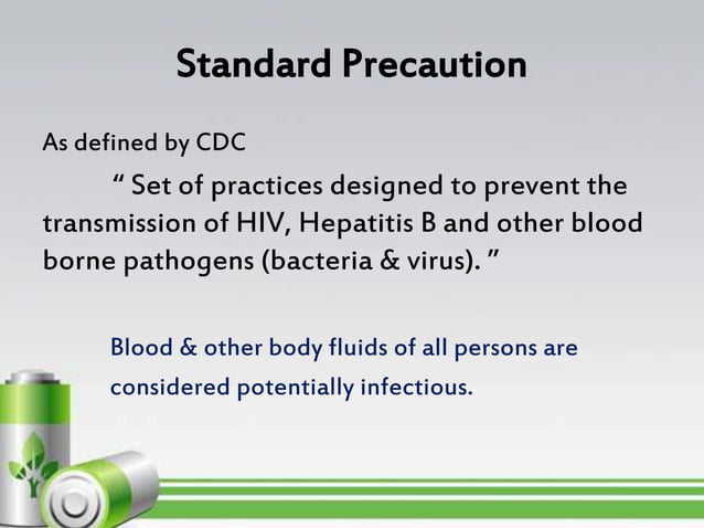Infection control,BMW management,standard precaution | PPTX ...