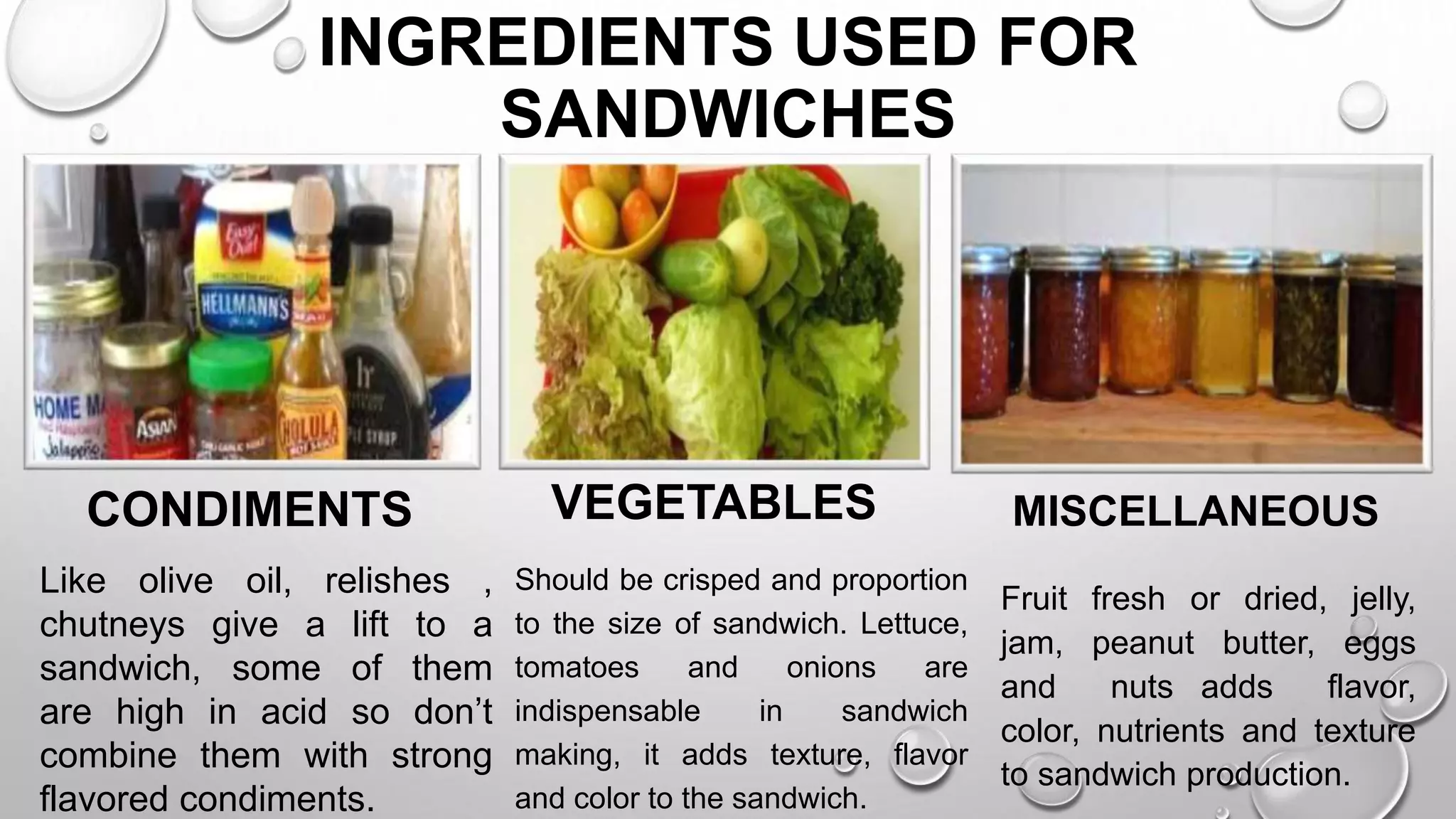 Infedients used for Sandwich.pptx