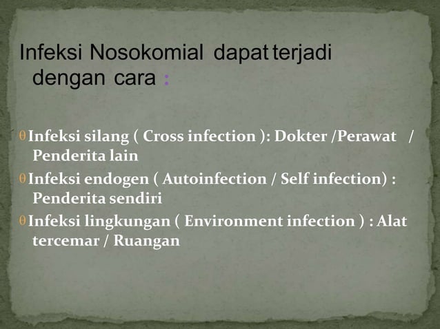 Infeksi nosokomial | PPT