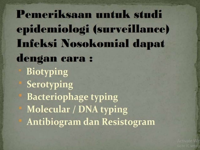 Infeksi nosokomial | PPT