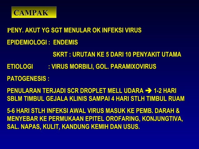 penyakit infeksi pada anak | PPT | Infectious Diseases | Diseases and ...