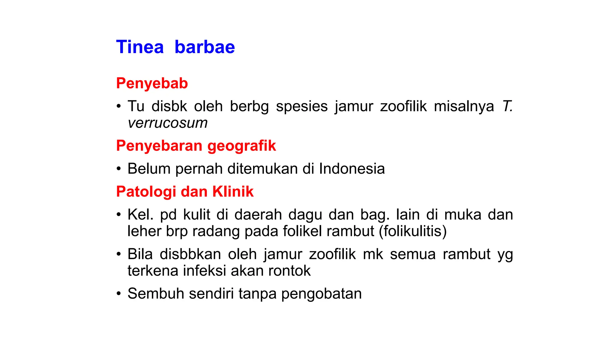 Infeksi Jamur pembagian dan tatalaksana slide | PPTX