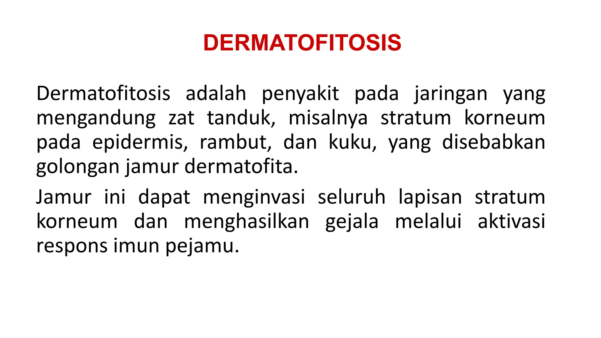 Infeksi Jamur pembagian dan tatalaksana slide | PPTX