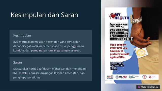 materi tentang infeksi menular seksual ( IMS ) | PPTX