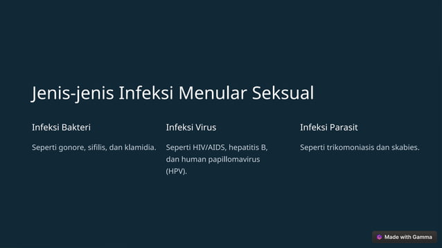 materi tentang infeksi menular seksual ( IMS ) | PPTX