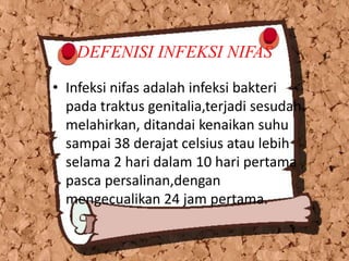Infeksi nifas | PPTX