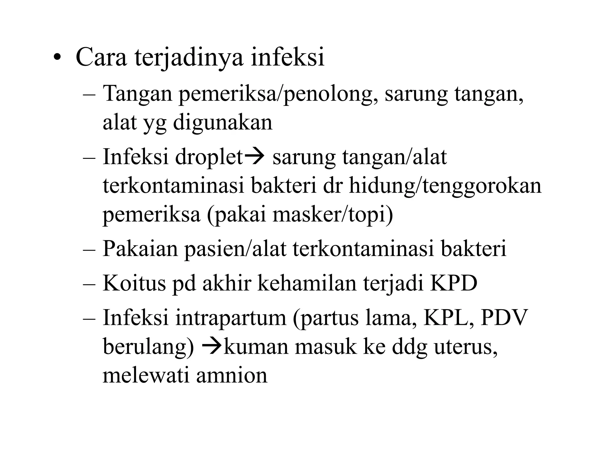 Infeksi nifas AKBID PARAMATA RAHA | PPT