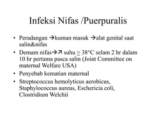 Infeksi nifas AKBID PARAMATA RAHA | PPT