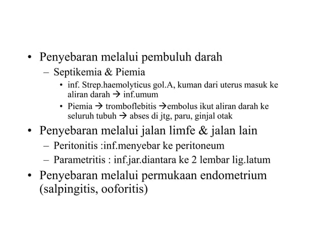 Infeksi nifas AKBID PARAMATA RAHA | PPT