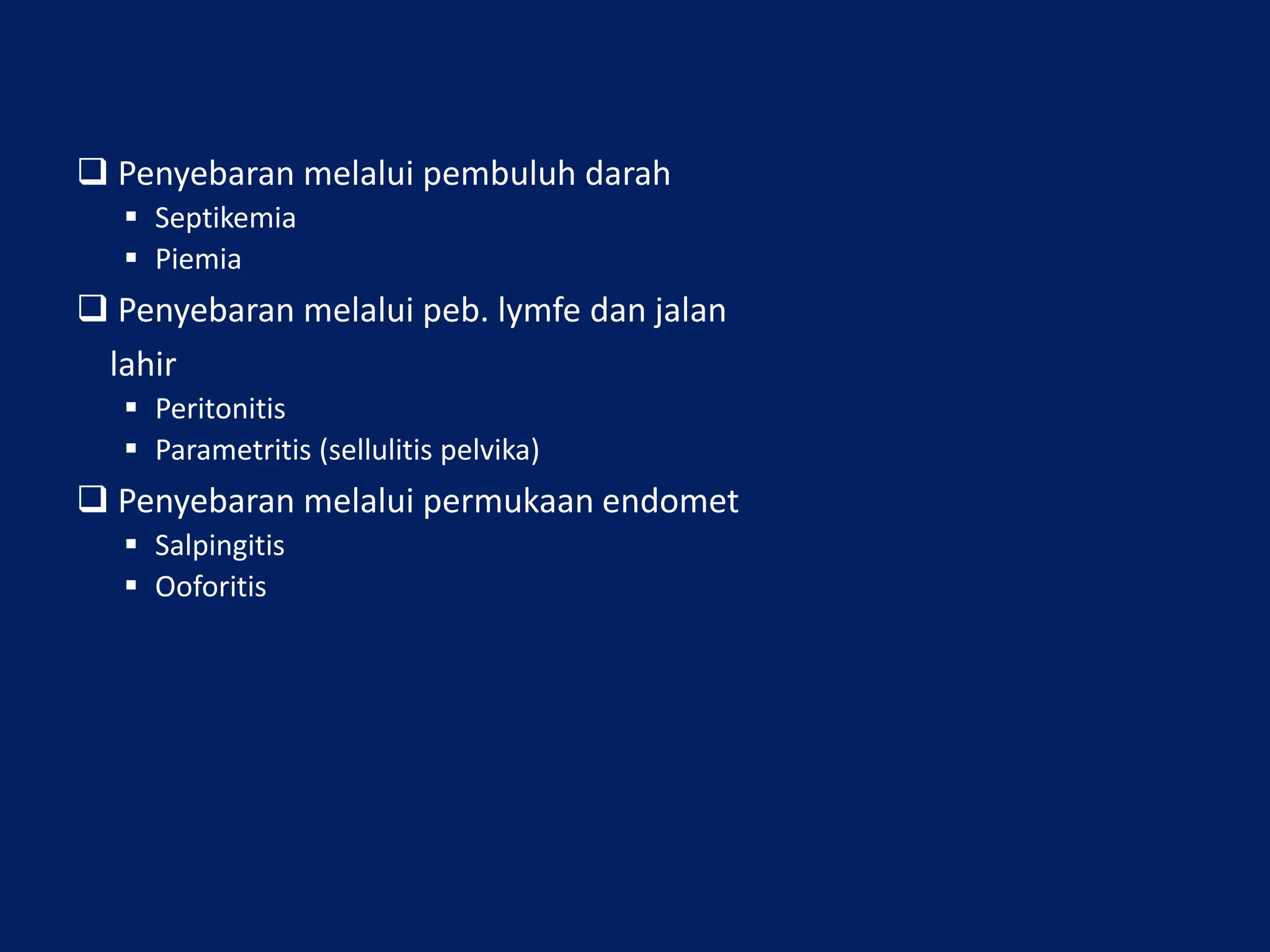 infeksi nifas dalam kehamilan dr daniel SpOG | PPT