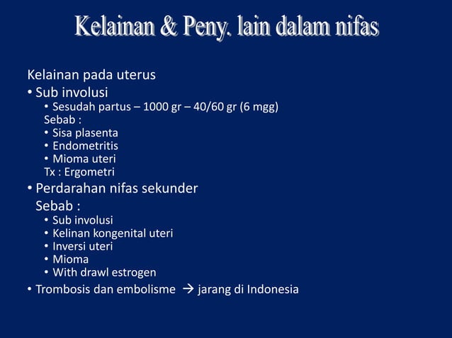 infeksi nifas dalam kehamilan dr daniel SpOG | PPT