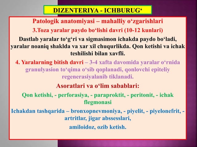 SamDTU patanatomiya kafedrasi INFEKSION KASALLIKLAR.ppt