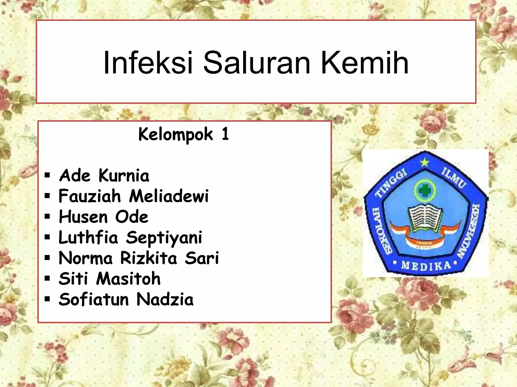 ASKEP Infeksi saluran kemih | PPTX