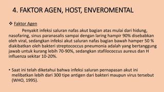 Infeksi saluran pernafasan akut | PPTX