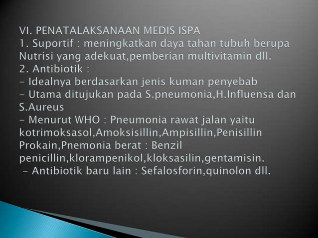 Infeksi saluran pernapasan akut (ispa) | PPTX