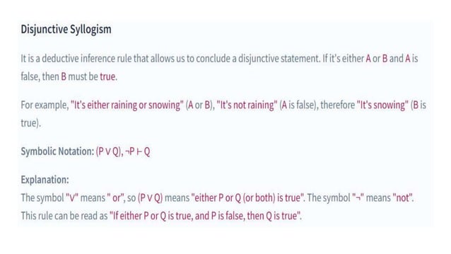 Inference rules in artificial intelligence | PPTX