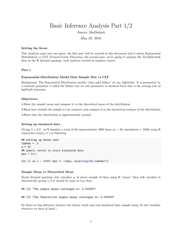 Basic Inference Analysis | PDF