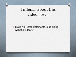 Inference graphic organizer and activities | PPTX | Science