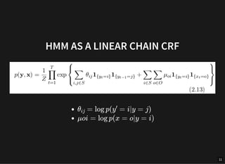 Overview of Inference in Linear Chain CRF's | PPT