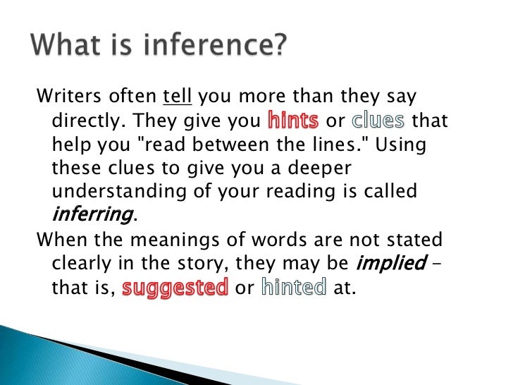 What Do Observation Mean What Does Inference Mean