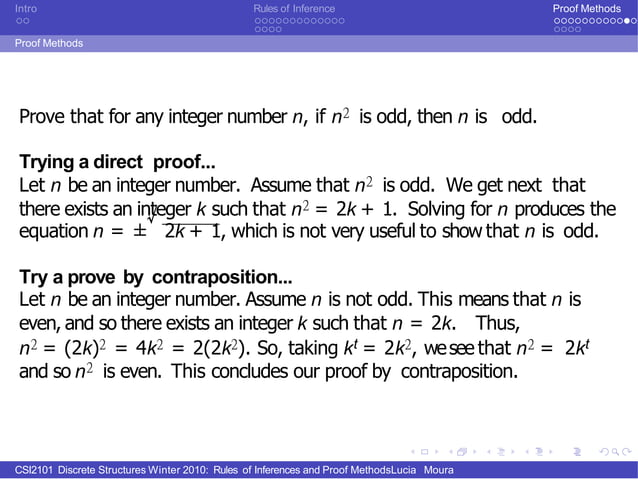 Inference rulesproofmethods | PPT