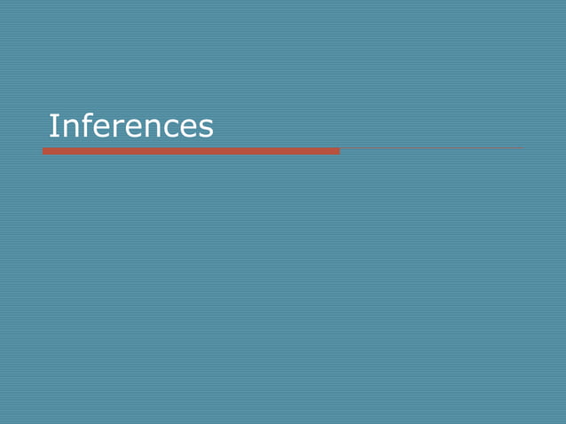 Inferences | PPT