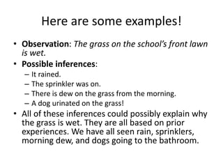 Inferences | PPTX | Science
