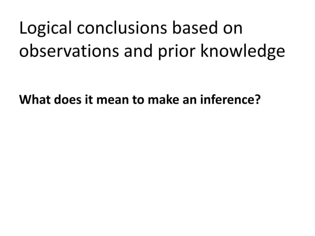 Inferences | PPT