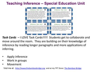 Teaching Inference - Middle School Special Education | PPT