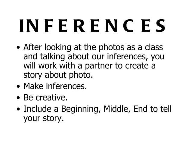 Inferences PowerPoint | PPT
