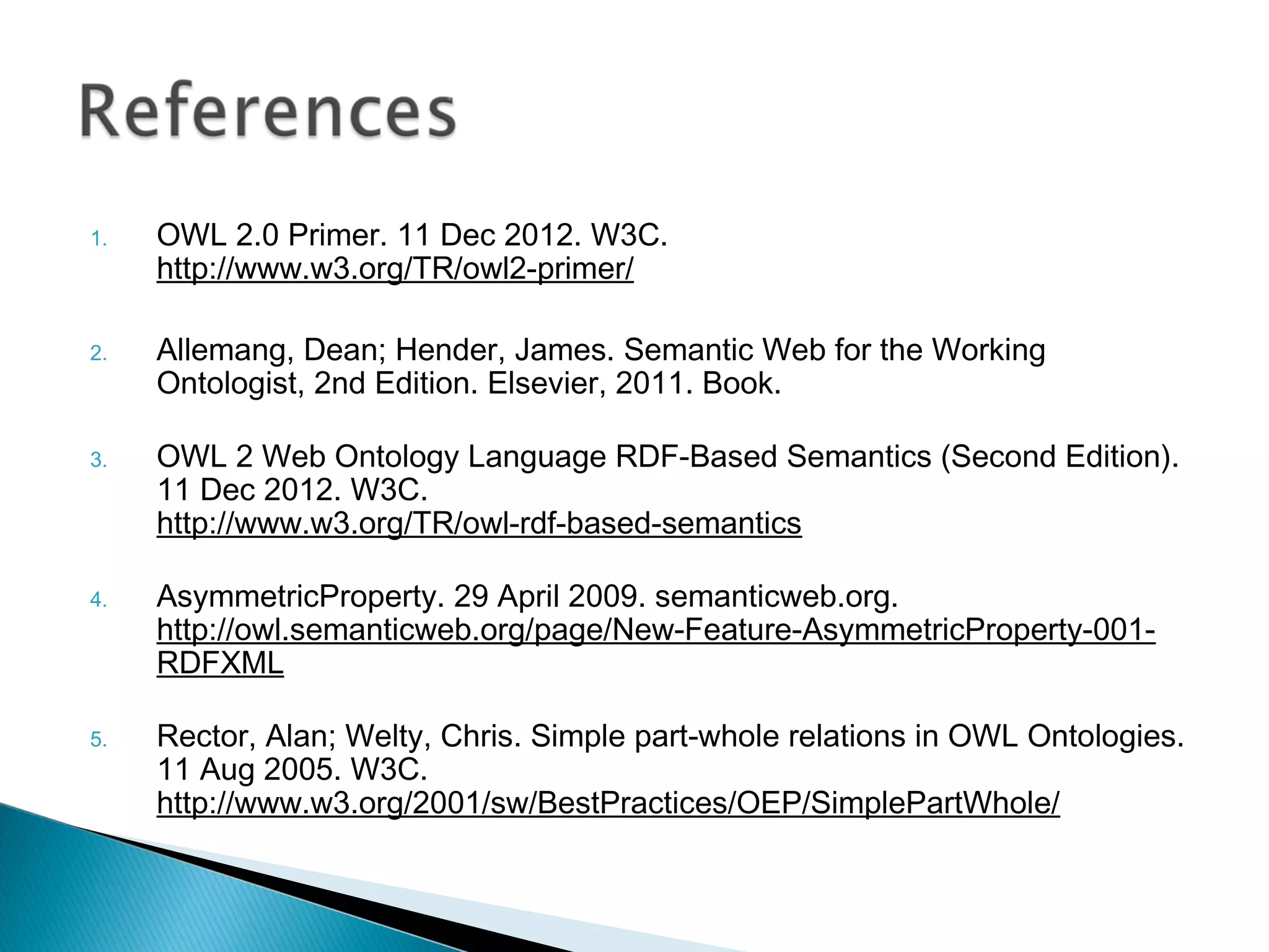 Inference using owl 2.0 semantics | PPT