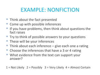 Inferencing july12 slides | PPT | Science