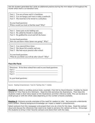 Inferencing mini lesson | PDF