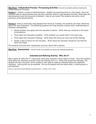 Inferencing mini lesson | PDF