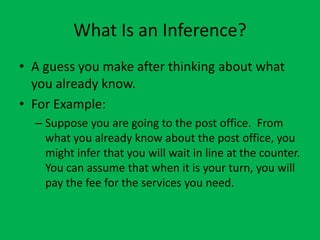 Inferencing+power point | PPT