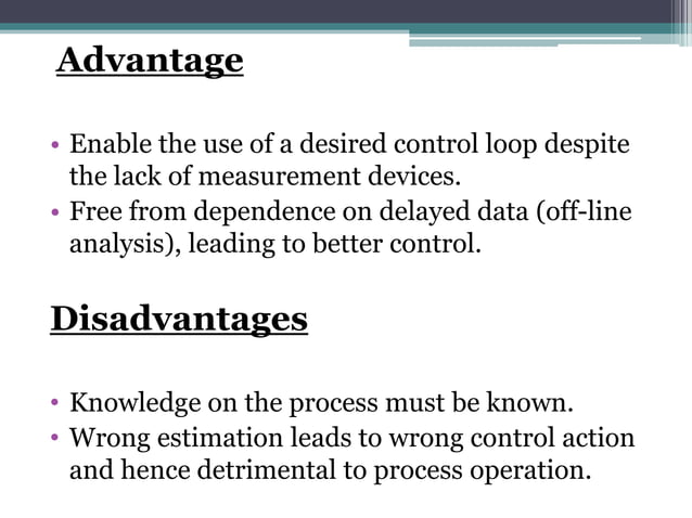 Inferential control | PPTX | Technology & Computing