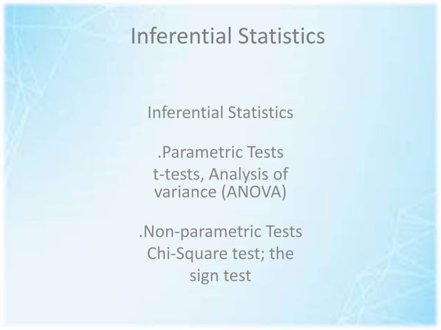Inferential Statistics | PPT