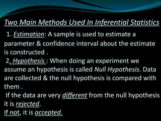 Inferential statictis ready go | PPT