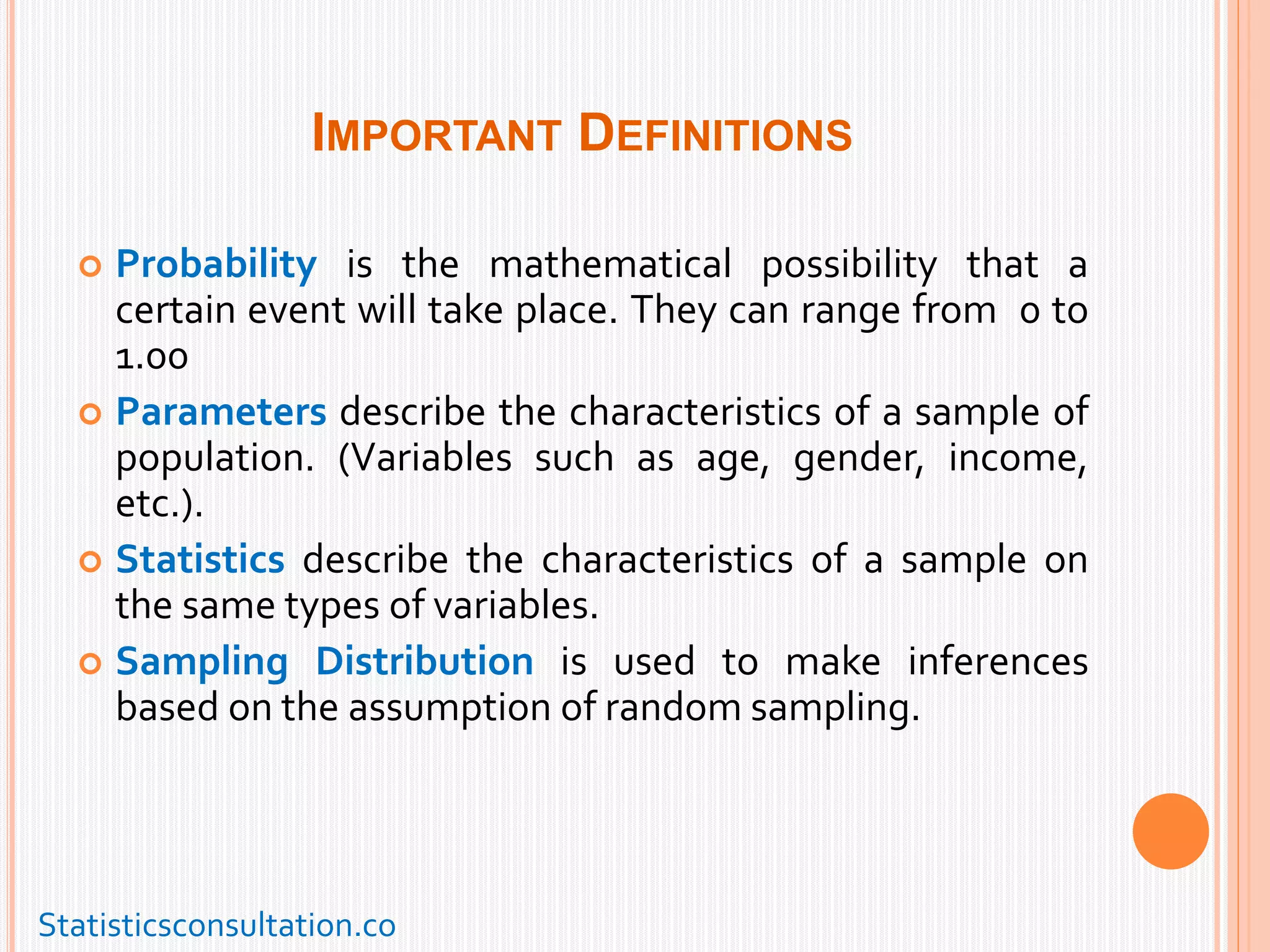 Basic Concepts of Inferential statistics | PPTX