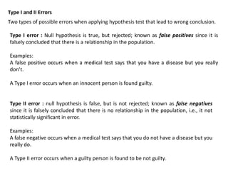 hypothesis testing overview | PPT