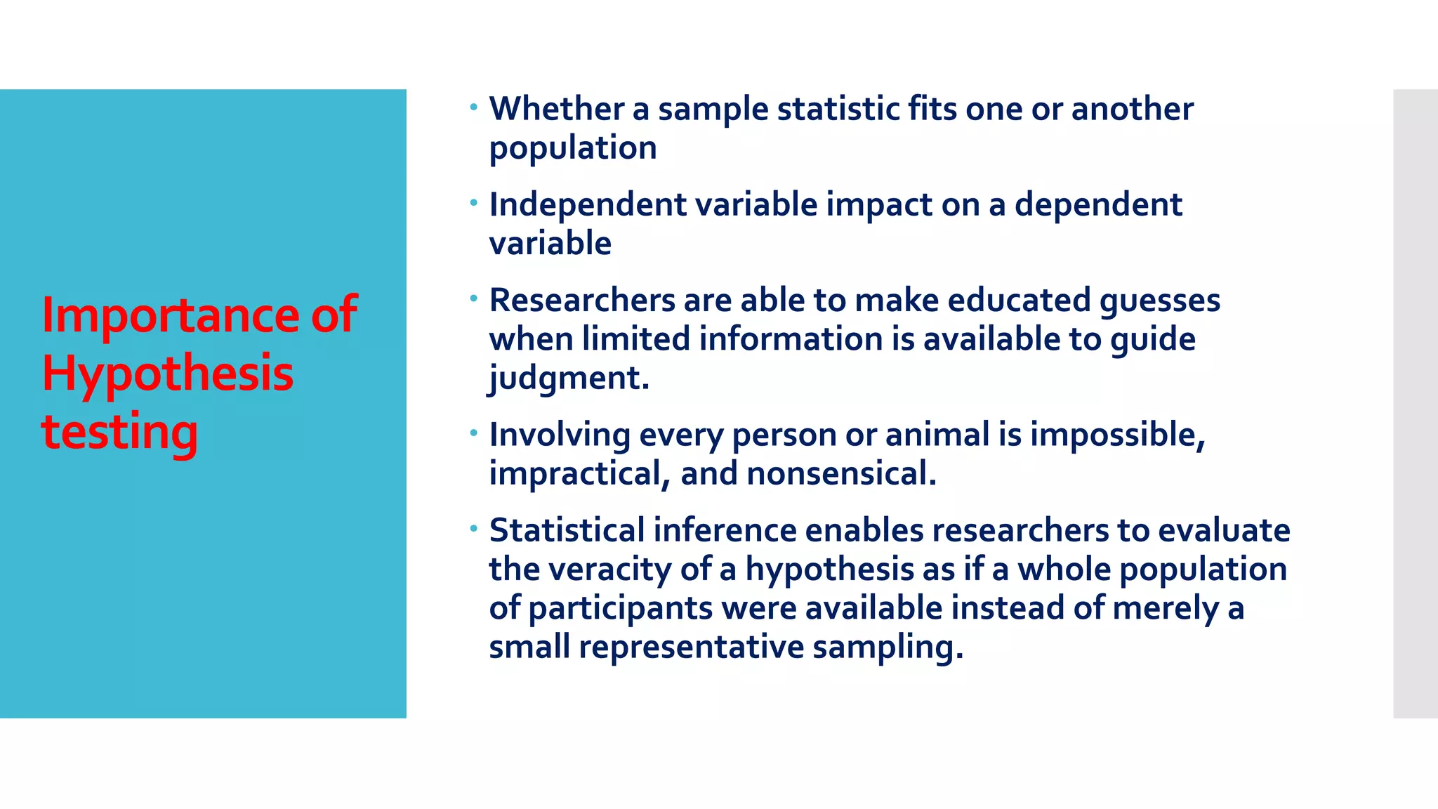 Inferential statistics | PPTX
