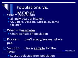 Population vs Samples in data science | PDF