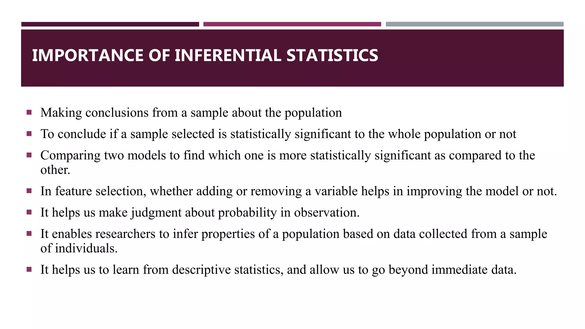 Basics of Educational Statistics (Inferential statistics) | PPTX